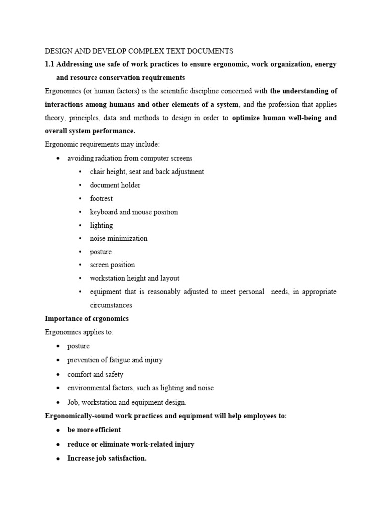 Design and Develop Complex Text Documents For HRM4 2016 | PDF | Human ...