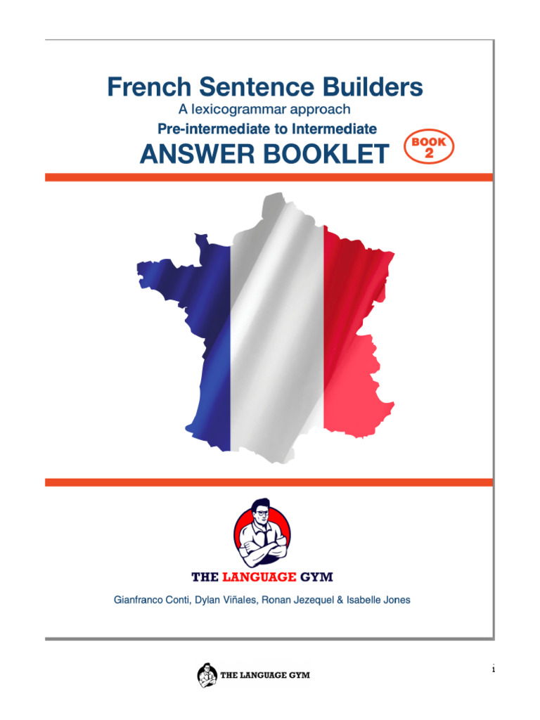 French Sentence Builders - Intermediate - ANSWER BOOK | PDF | Foreign ...