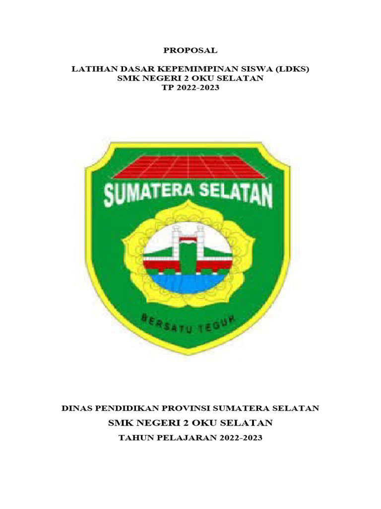 Proposal LDKS OSIS SMK Negeri 2 OKU Selatan | PDF