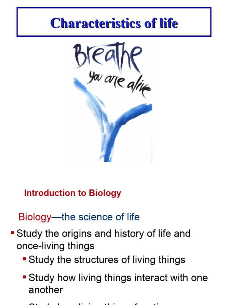 Characteristics of Life | PDF | Life | Reproduction