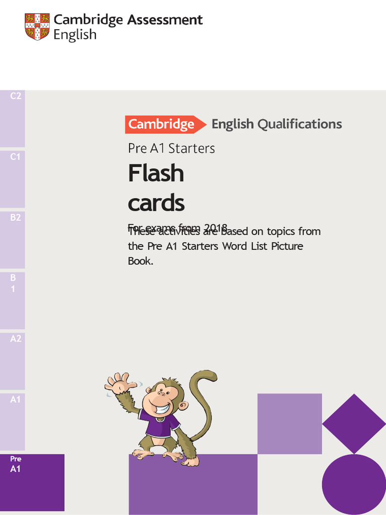 Pre A1 Starters Flash Cards | PDF