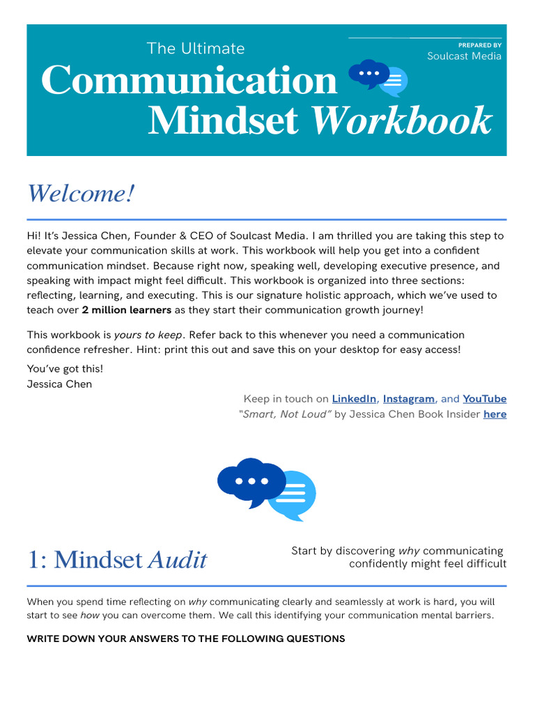 Ultimate Communications Guide Workbook | PDF | Communication | Thought