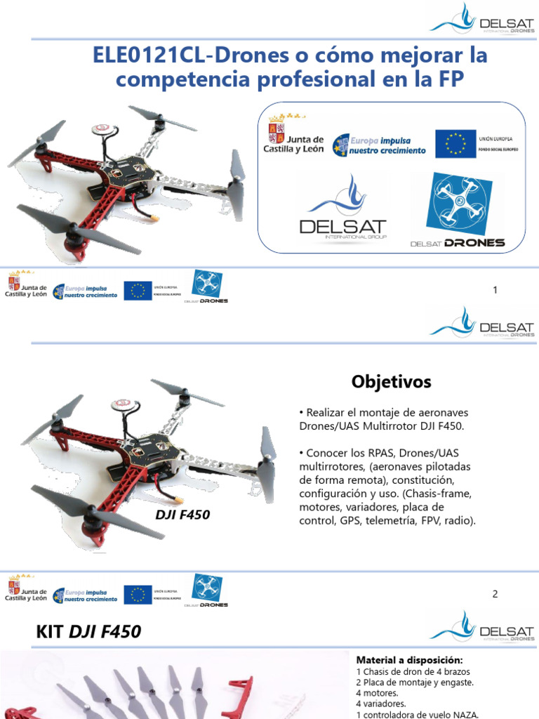 Montaje del Dron DJI F450 | PDF | Vehículo aéreo no tripulado | Bienes manufacturados