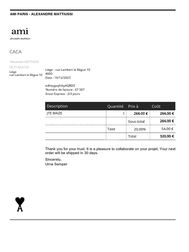 Facture AMI | PDF