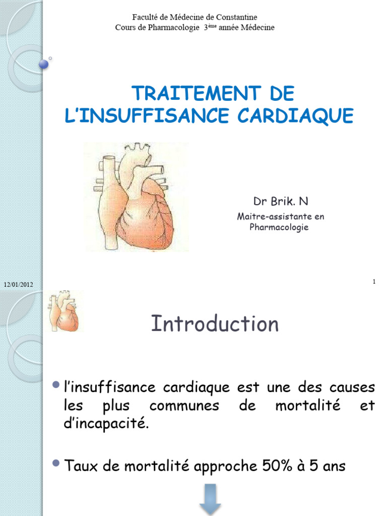 Insuffisance Cardiaque : Définition et Traitement | PDF | Insuffisance ...