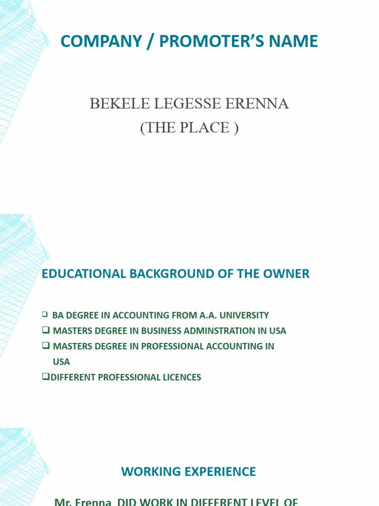 Bekele Legesse Erenna's Business Ventures | PDF | Shopping Mall | Economies