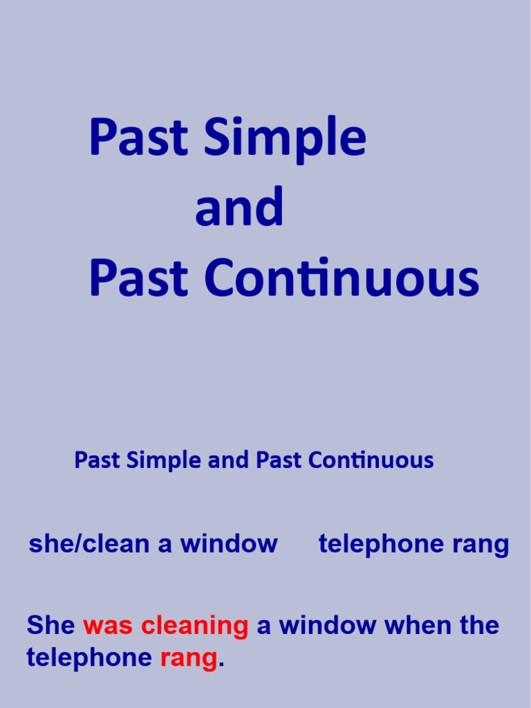 Past Simple and Past Continuous | PDF