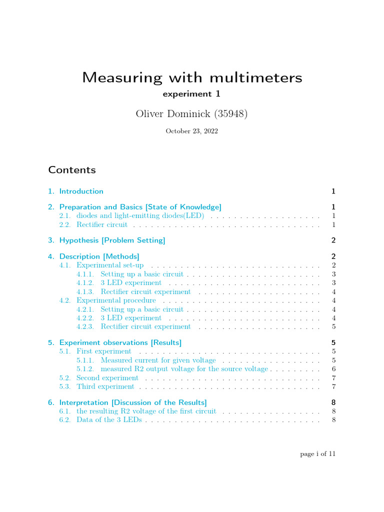 Elektronik Lab Report | PDF | Electrical Network | Diode
