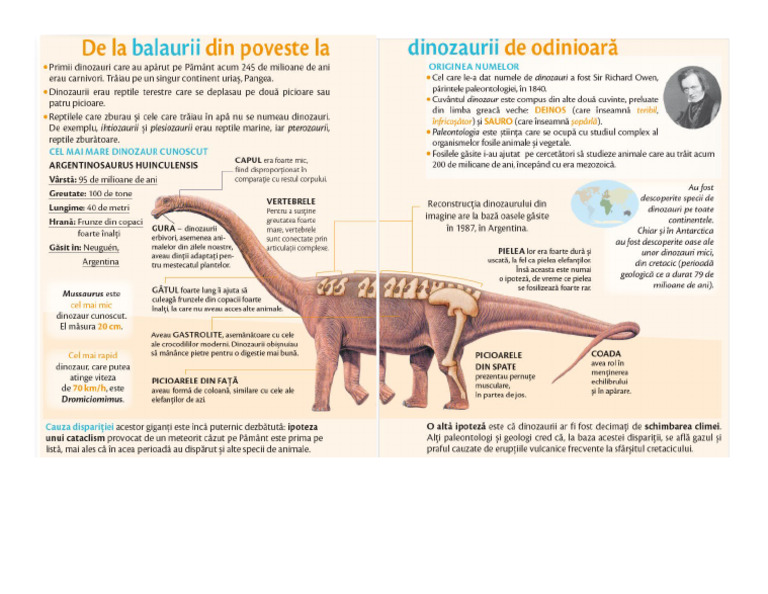 Dinozauri. Text Nonliterar | PDF