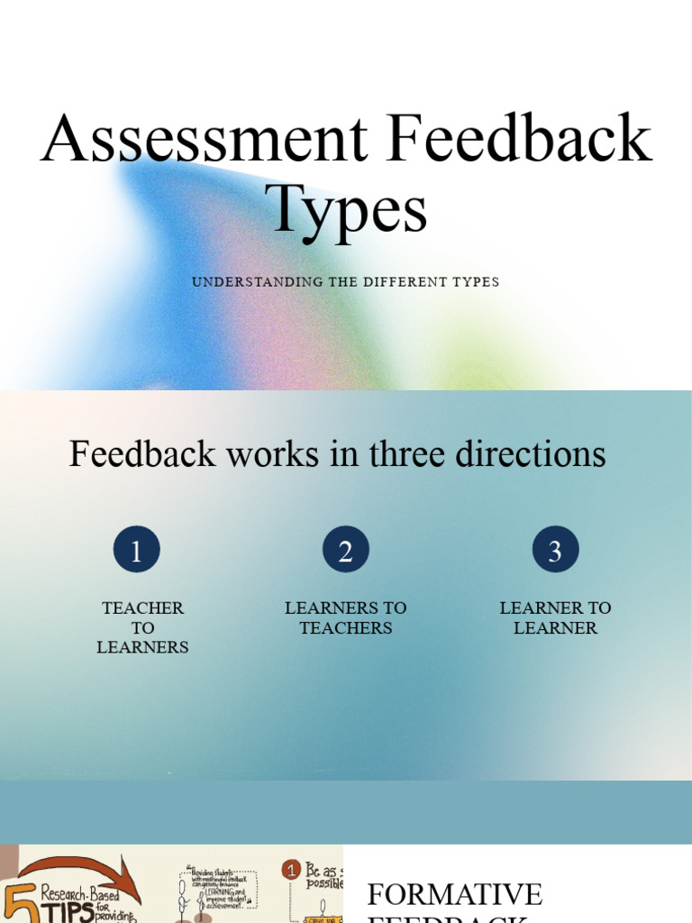 Assessment Feedback PPT Revised-2 | PDF | Motivational | Motivation