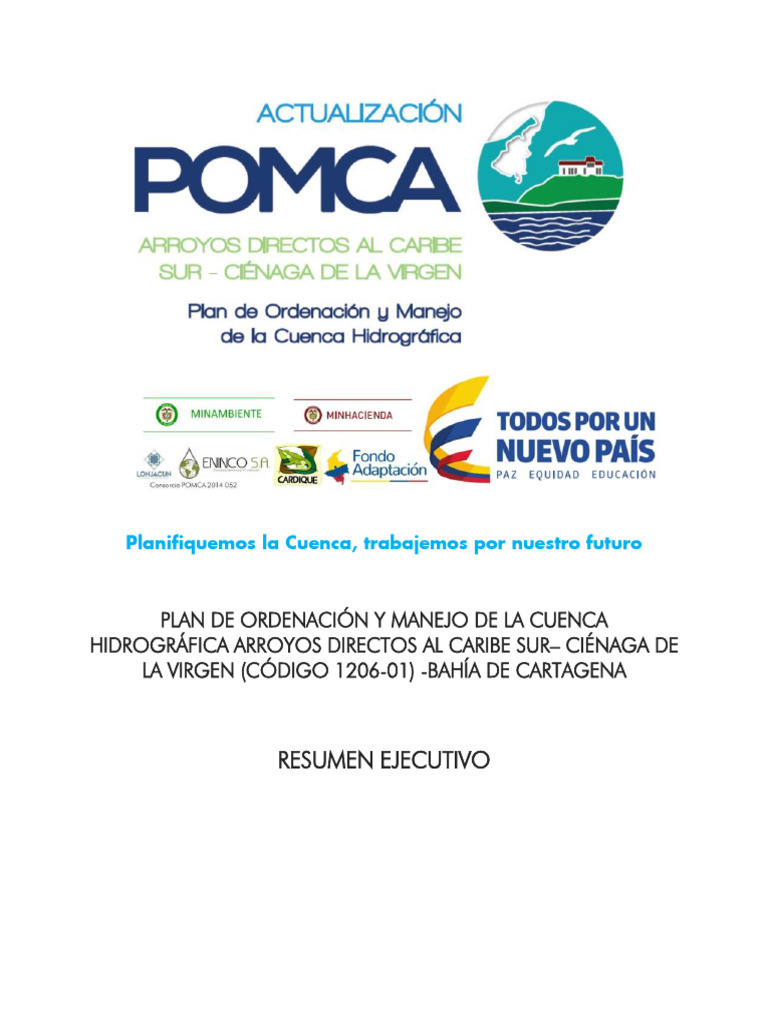 POMCA Ciénaga de La Virgen CARDIQUE | Descargar gratis PDF | Cuenca de ...