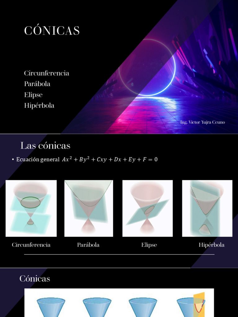 Ecuaciones de Cónicas y sus Tipos | PDF | Elipse | Geometría
