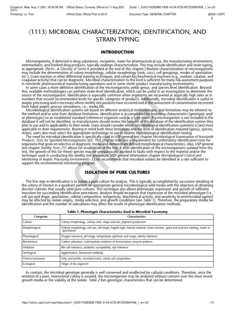 Microbial Characterization and Identification | PDF | Staining ...