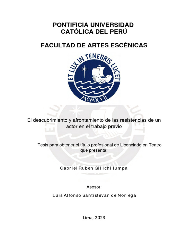 Gil Ichillumpa Gabriel Ruben | PDF | Actor | Interino