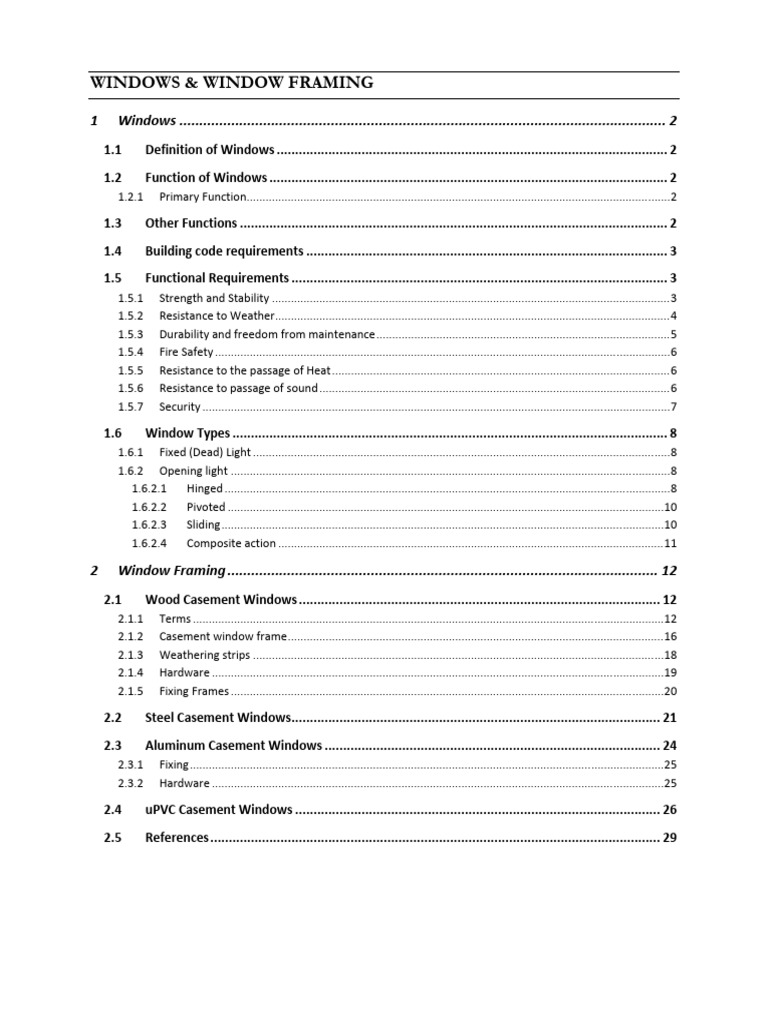 5.0 Windows and Window Frames | PDF | Window | Polyvinyl Chloride