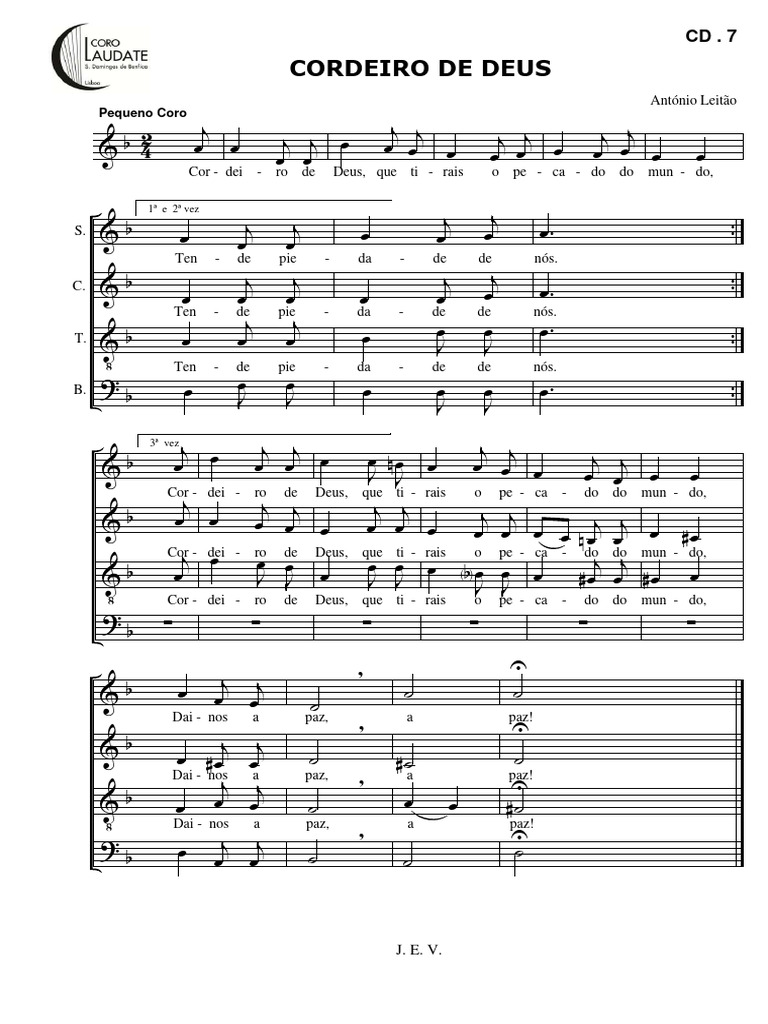 CD7 Cordeiro de Deus | PDF