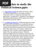 Political Science Notes 1 | PDF