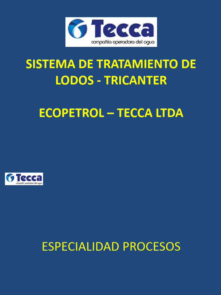 Presentación Tricanter | PDF | Fundación (Ingeniería) | Cantidades fisicas