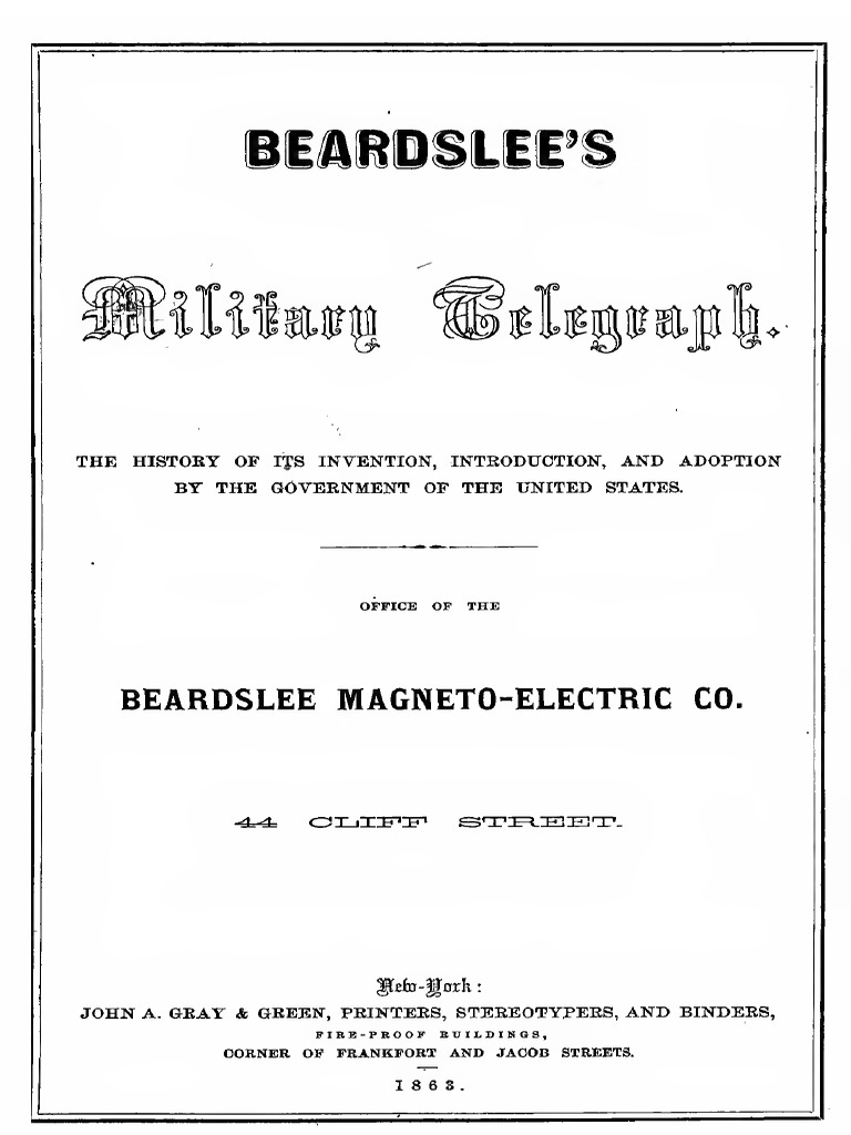 Beardsley Telegraph | PDF | Telegraphy