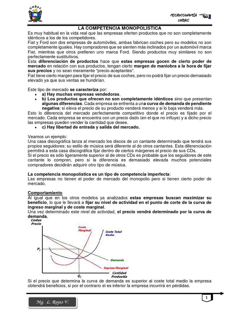 Clase #15 | PDF | Mercado (economía) | Monopolio