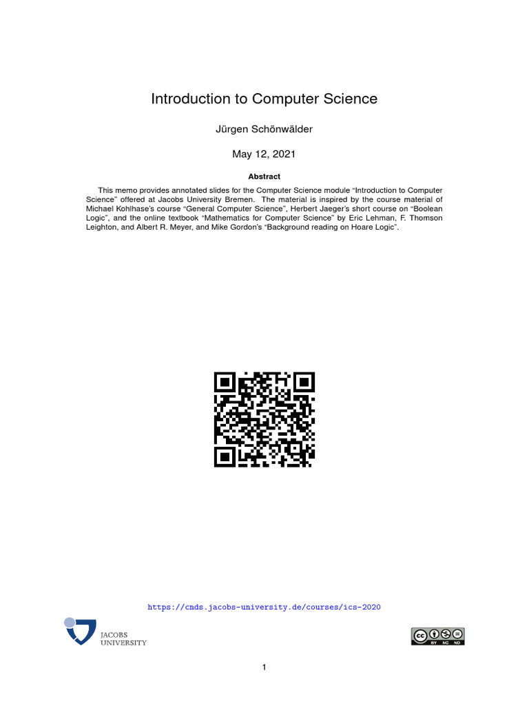 Ics Notes | PDF | Algorithms | Computer Programming