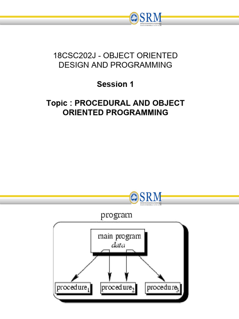 OopsUNIT1 Merged | PDF | Variable (Computer Science) | Programming