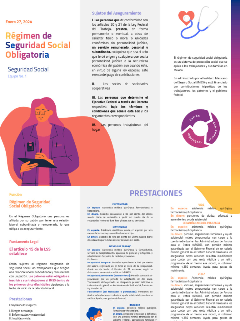 Régimen de Seguridad Social en México | PDF | Pensión