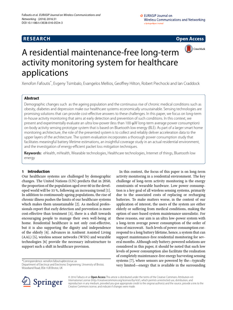 A Residential Maintenance-Free Long-Term Activity Monitoring System For ...