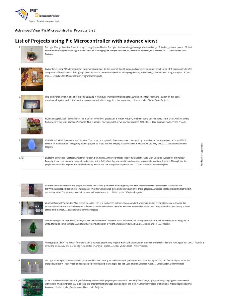 Advanced PIC Microcontroller Projects | PDF | Microcontroller | Electronics