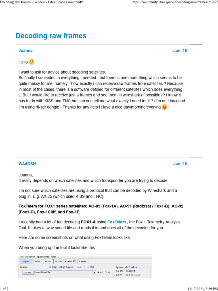 Decoding Raw Frames - Generic - Libre Space Community | PDF | Software Defined Radio | Computer ...