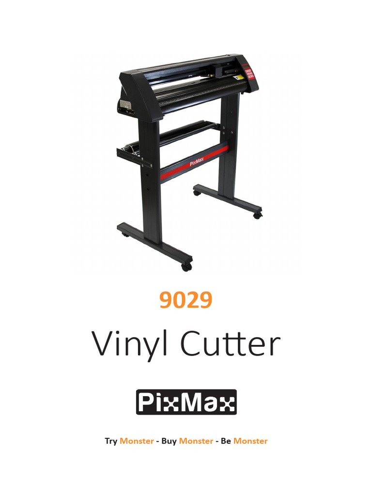 PixMax Vinyl Cutter Setup Guide | PDF | Screw | Device Driver
