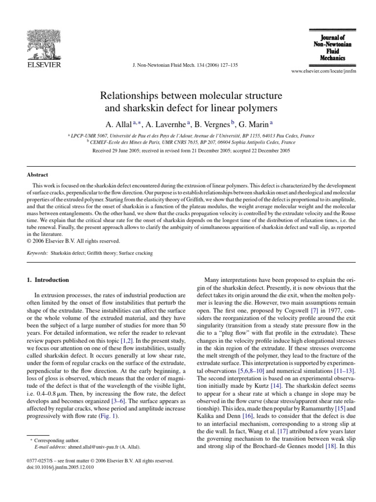 Allal 2006 | PDF | Elasticity (Physics) | Fracture Mechanics