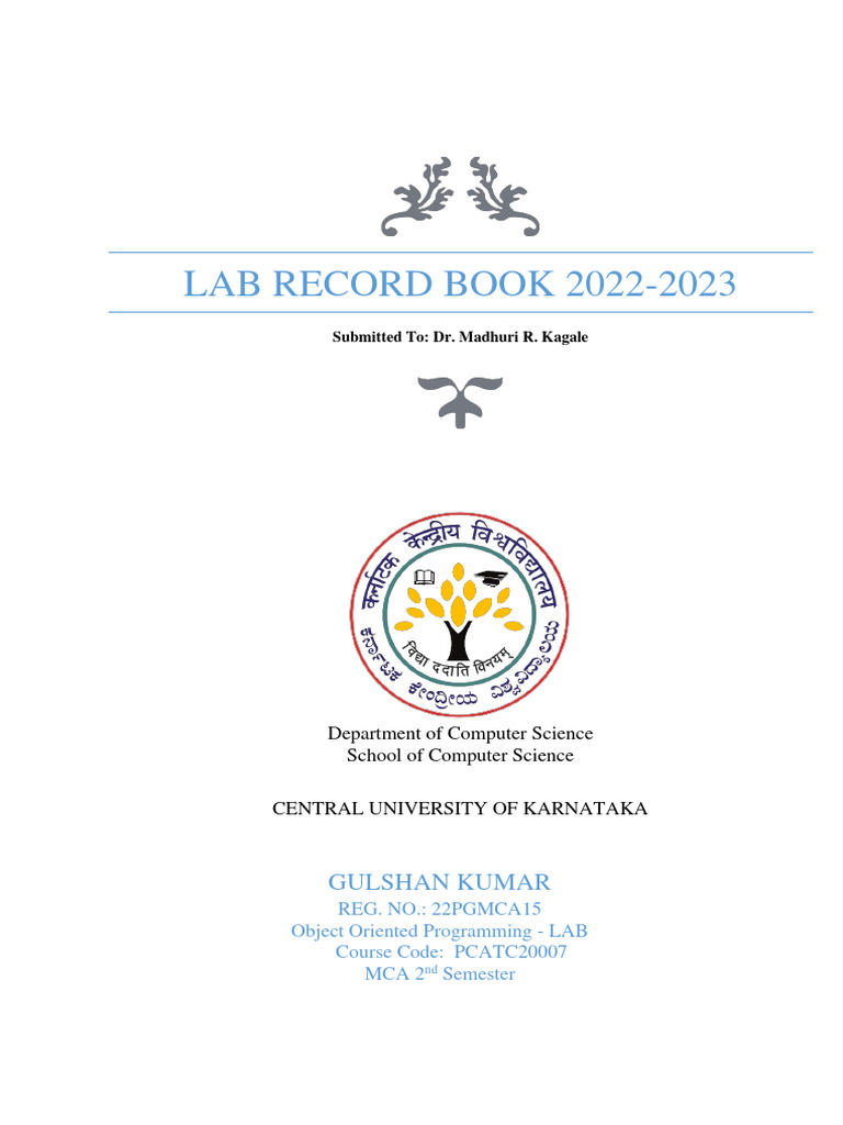 Java Lab Record Gul | PDF | Method (Computer Programming) | Class ... Java Lab Record Gul | PDF | Method (Computer Programming) | Class ...