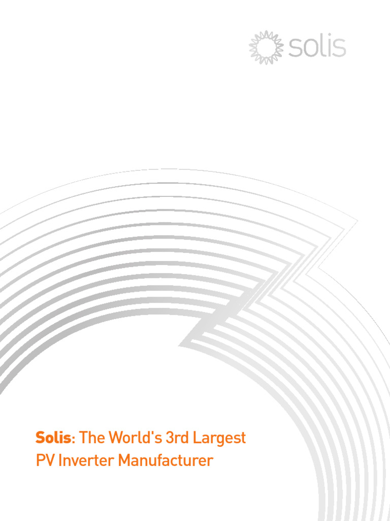 Solis Technical Brochure Global V3.8 2023 11 | PDF | Power Supply ...