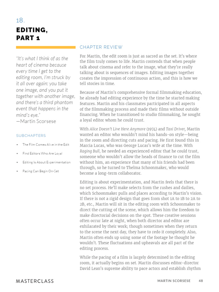 18 - Editing Part 1 | PDF