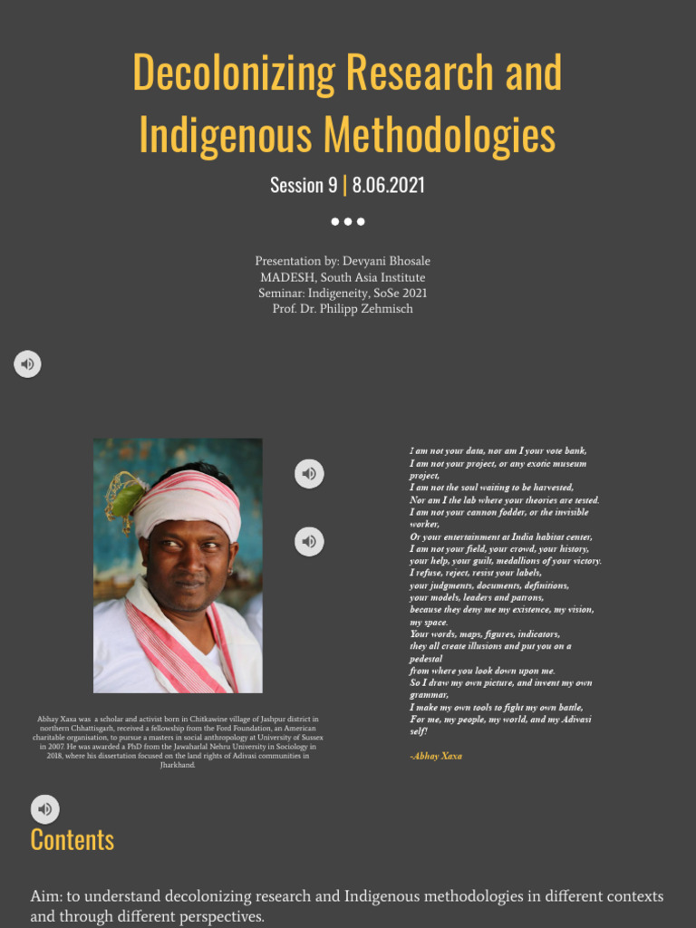 Decolonizing Research and Indigenous Methodologies Session 9 - 8.06. ...