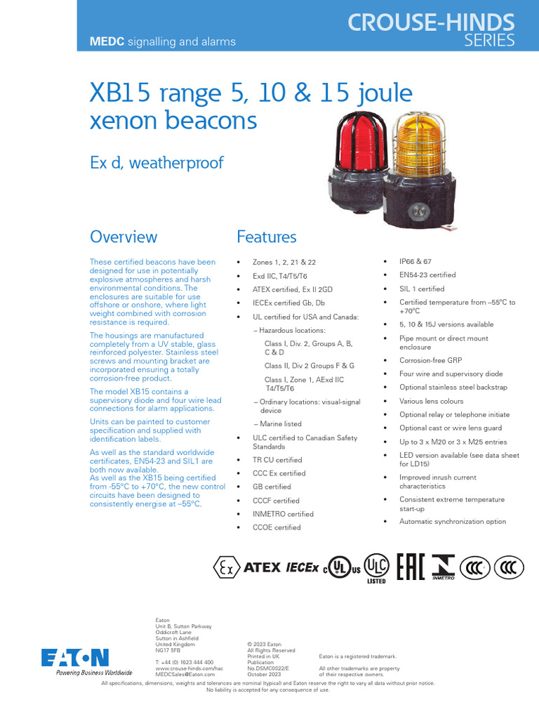 dsmc0022 en Medc xb15 Beacon | PDF | Pipe (Fluid Conveyance) | Engineering