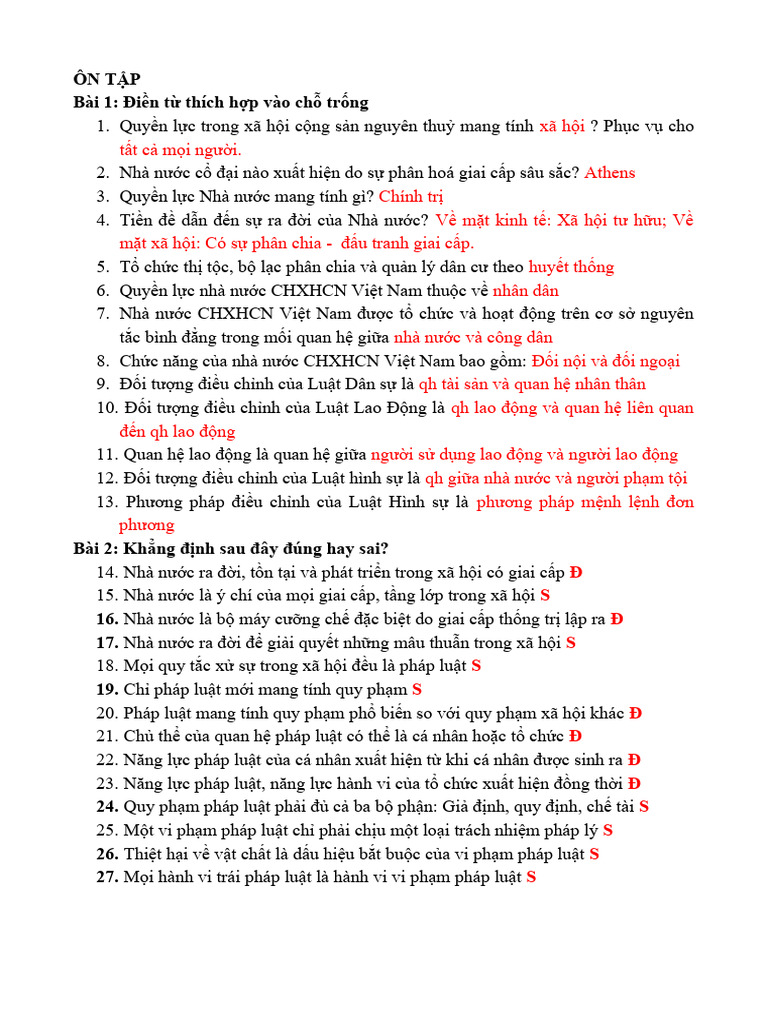 Trac Nghiem PLDC | PDF