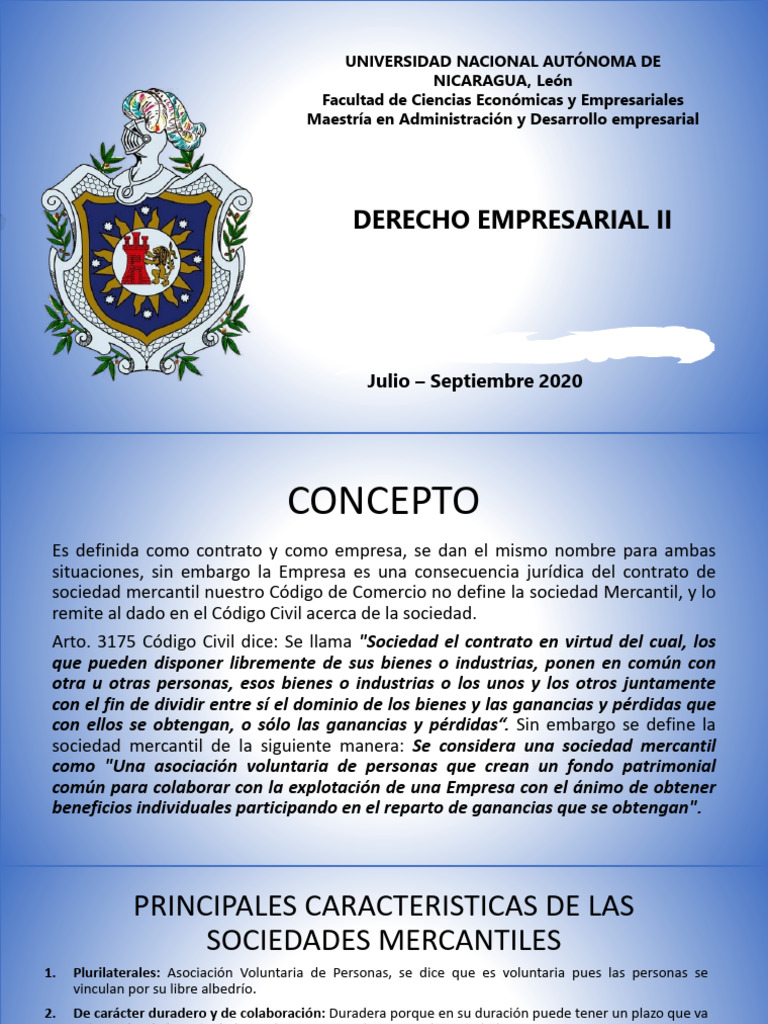 Presentation1 SOCIEDADES | PDF | Sociedad de responsabilidad limitada | Bienes (Ley)