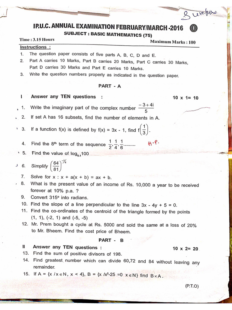 Ipu Basic Maths | PDF