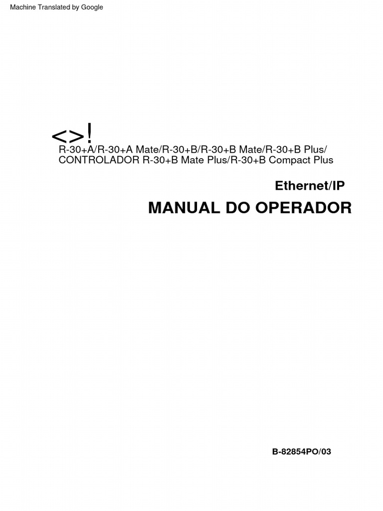 Manual do Controlador R-30IB Plus | PDF | Rede de computadores | Ethernet