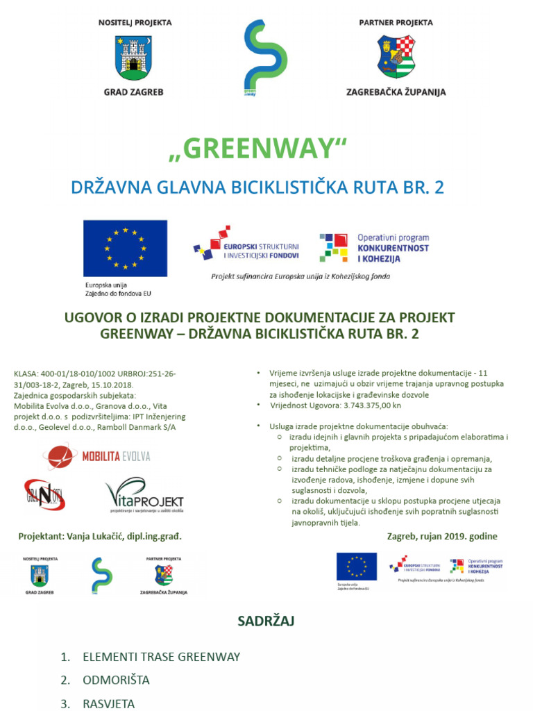 PREZENTACIJA GREENWAY - Projektiranje - Rujan 2019 | PDF
