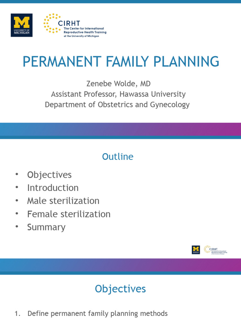 Permanent Family Planning | PDF | Sexual Health | Medicine
