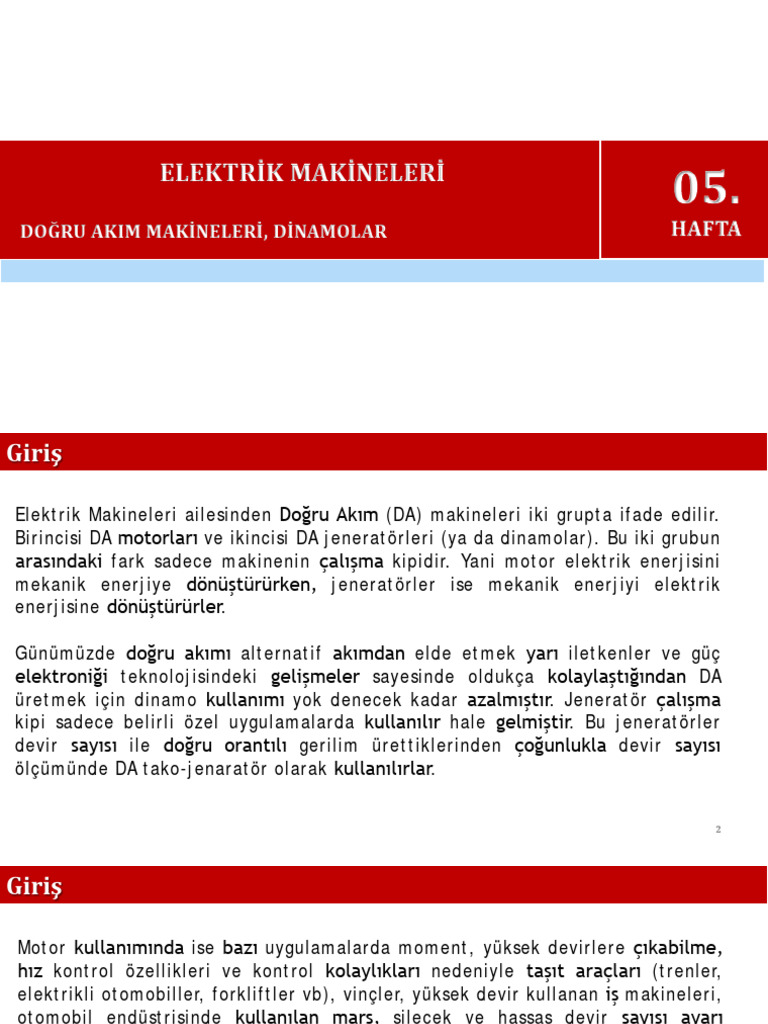 ELMAK Hafta05 Güncel | PDF