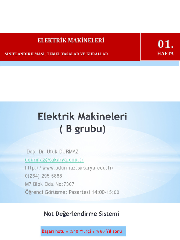 ELMAK Hafta01 Guncel | PDF