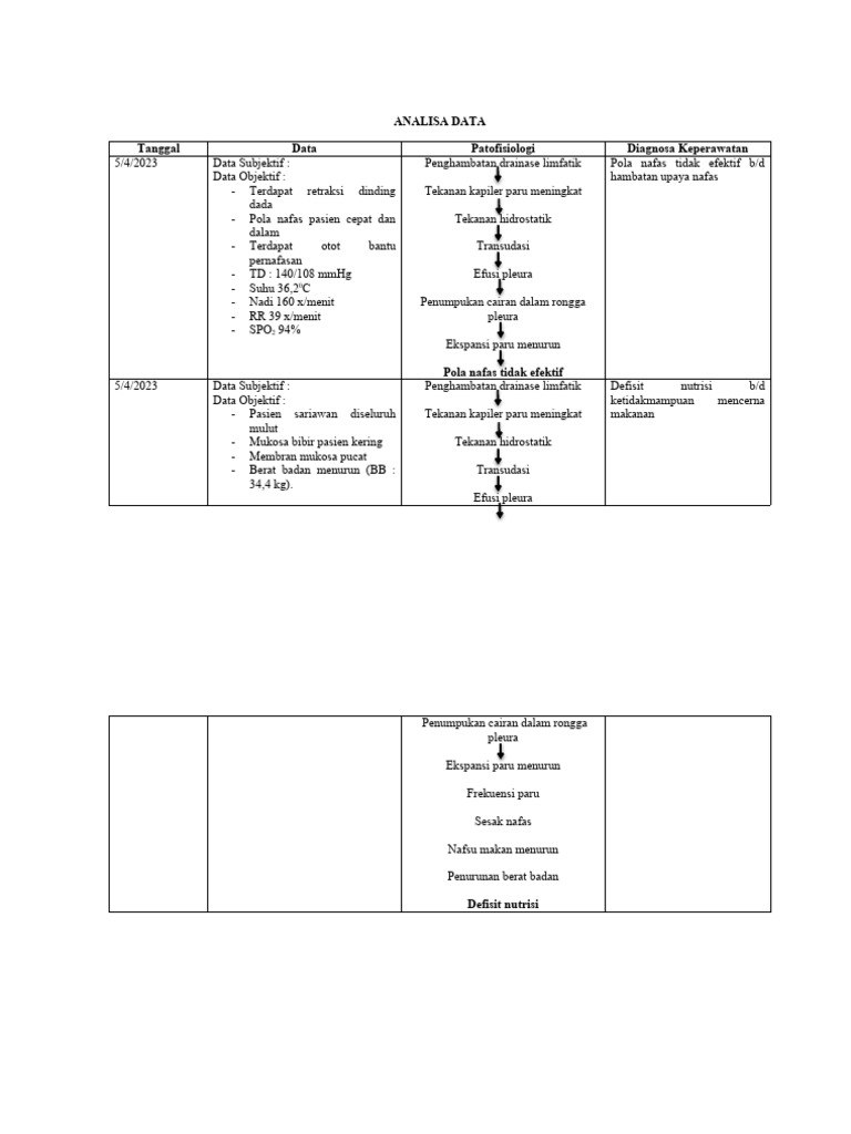 Askep Efusi Pleura | PDF