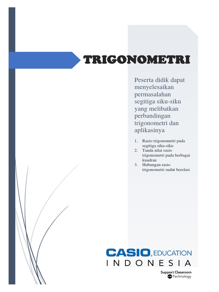 Trigonometri Segitiga Siku-siku: Sin, Cos, Tan | PDF | Metode & Bahan Ajar