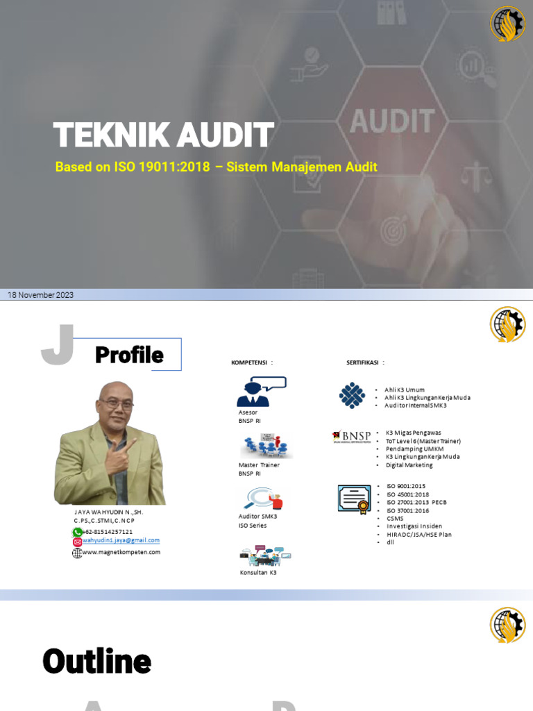 2023.11.18 - Teknik Audit (Internal) - Training | PDF