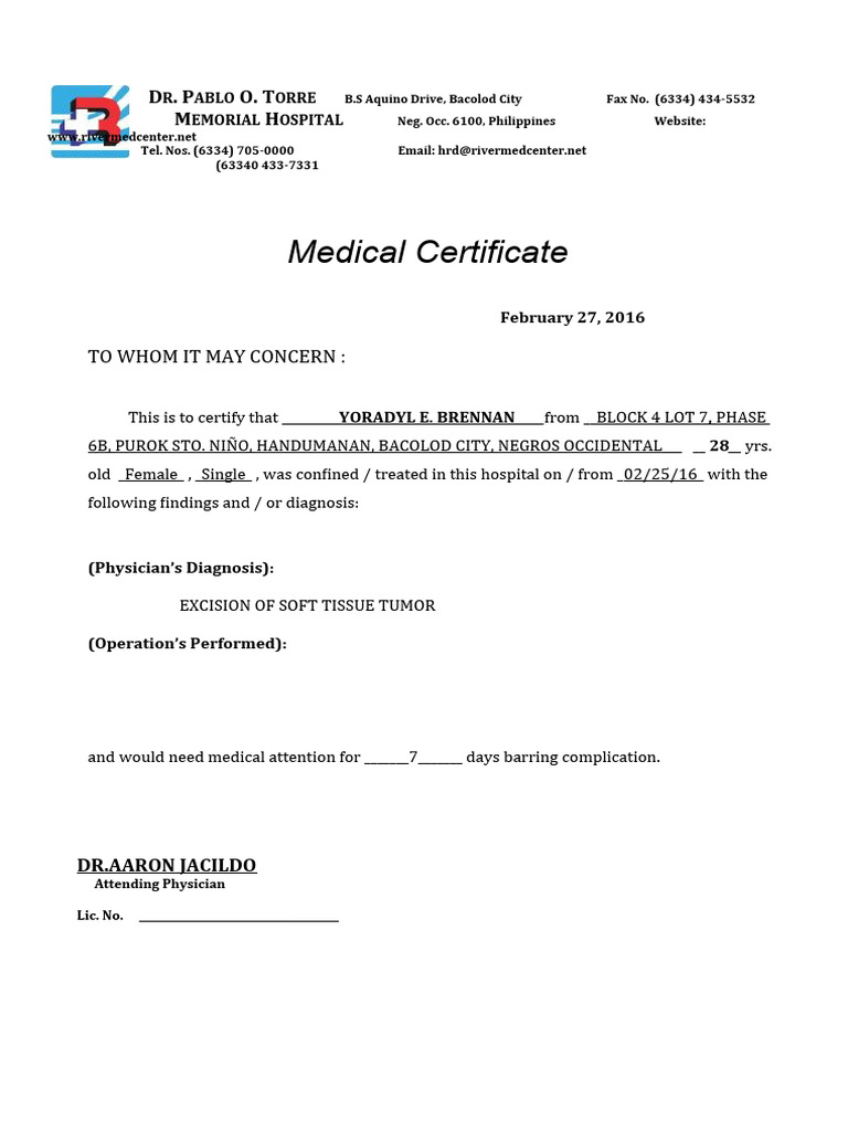 Medical Cert | PDF | Science & Mathematics