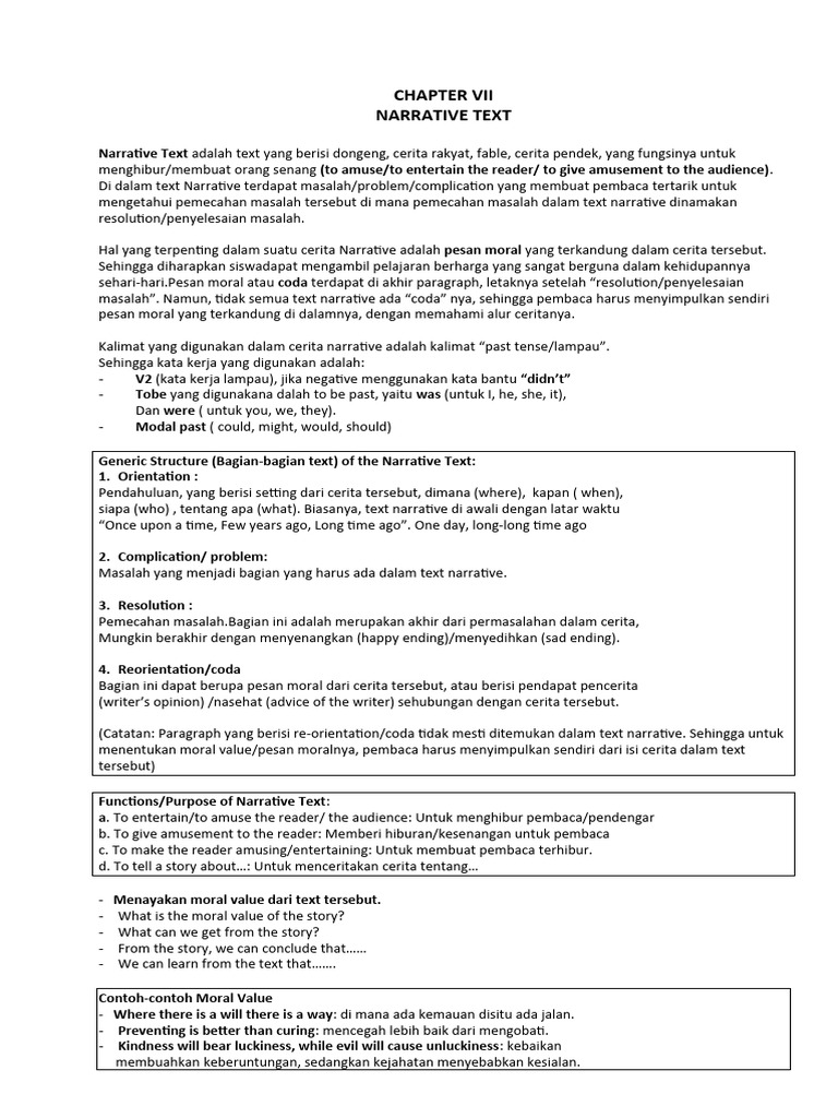 Narrative Text | PDF